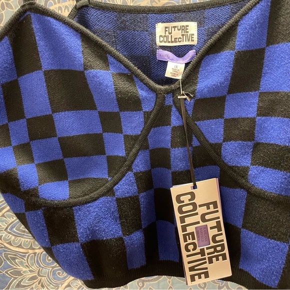 Future Collective | Tops | Sweater Crop Tank Top | Poshmark